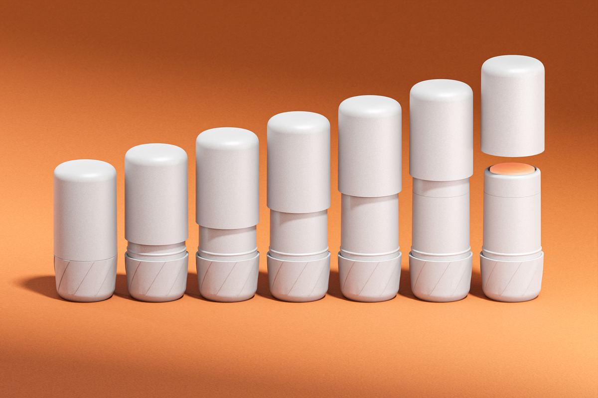 Portfolio: Reusable Deodorant + Refill Cartridge - Paper Tube Co.