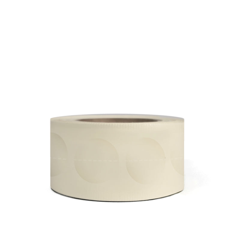 Round Clear Labels, 25mm, Perforated (Roll of 1000) - Paper Tube Co.